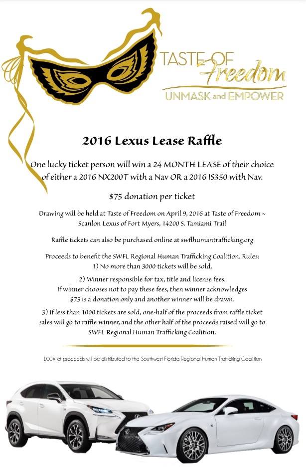 Taste of Freedome Lexus Raffle